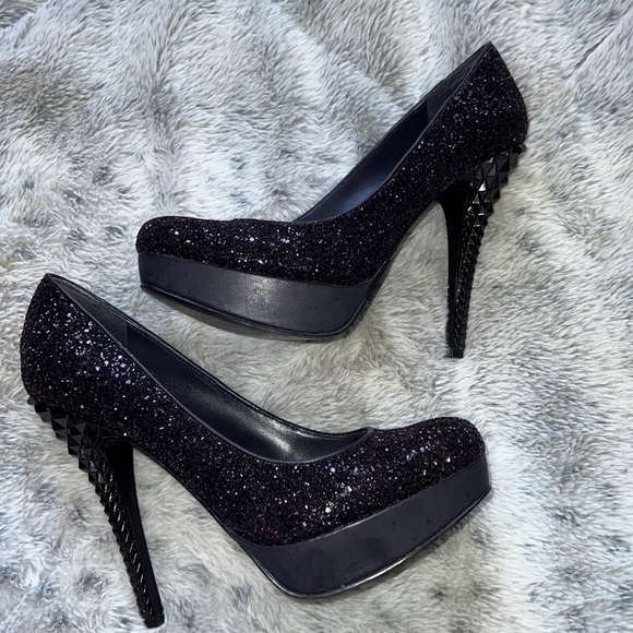 RACHEL Rachel Roy | Shoes | Purple Sparkle Studded Heels | Poshmark